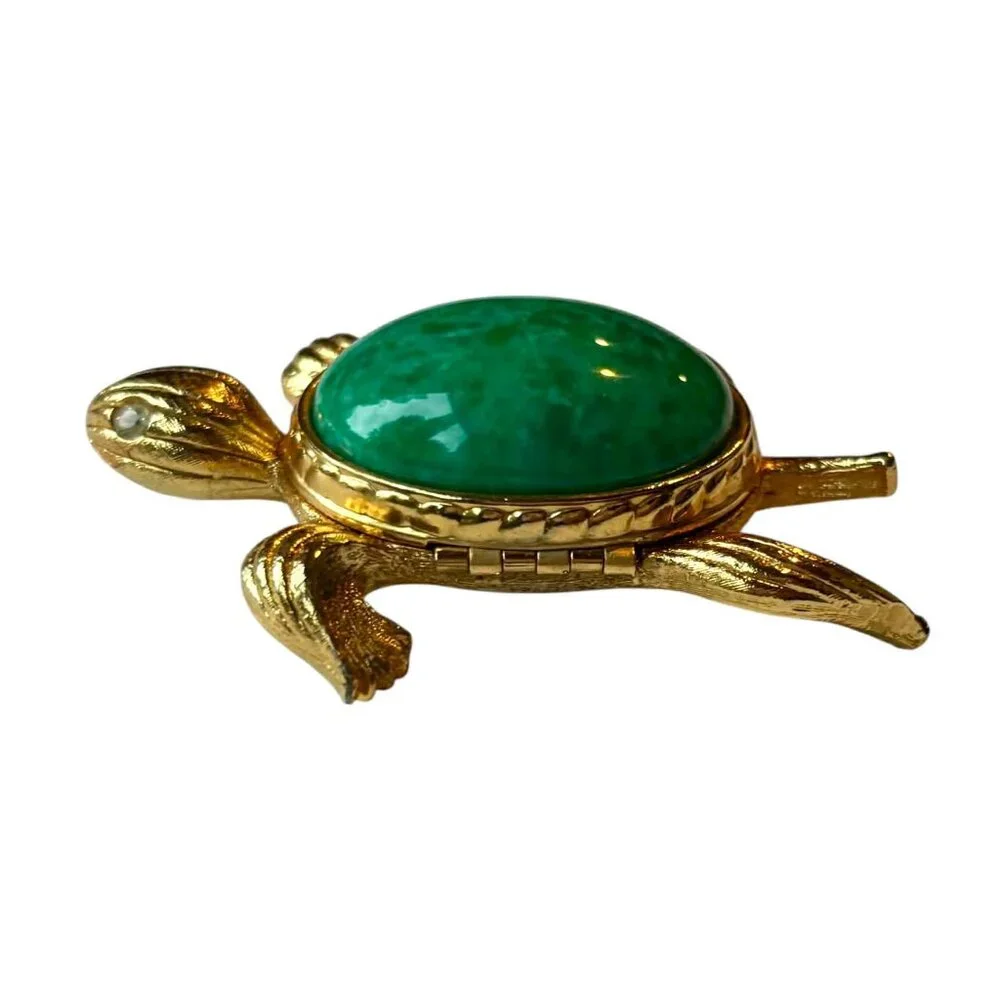Avon | Bath & Body | Vintage Avon Sea Turtle Solid Perfume Compact 7s ...